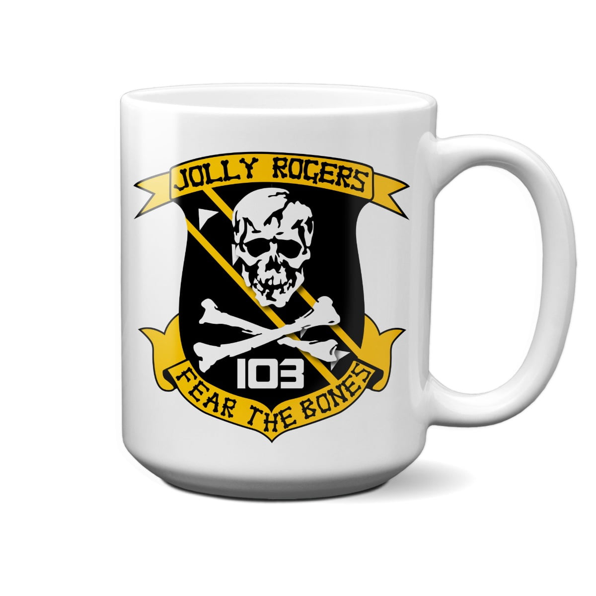 Jolly Rogers VF-103 Fear The Bones 15 oz Mug - Walmart.com