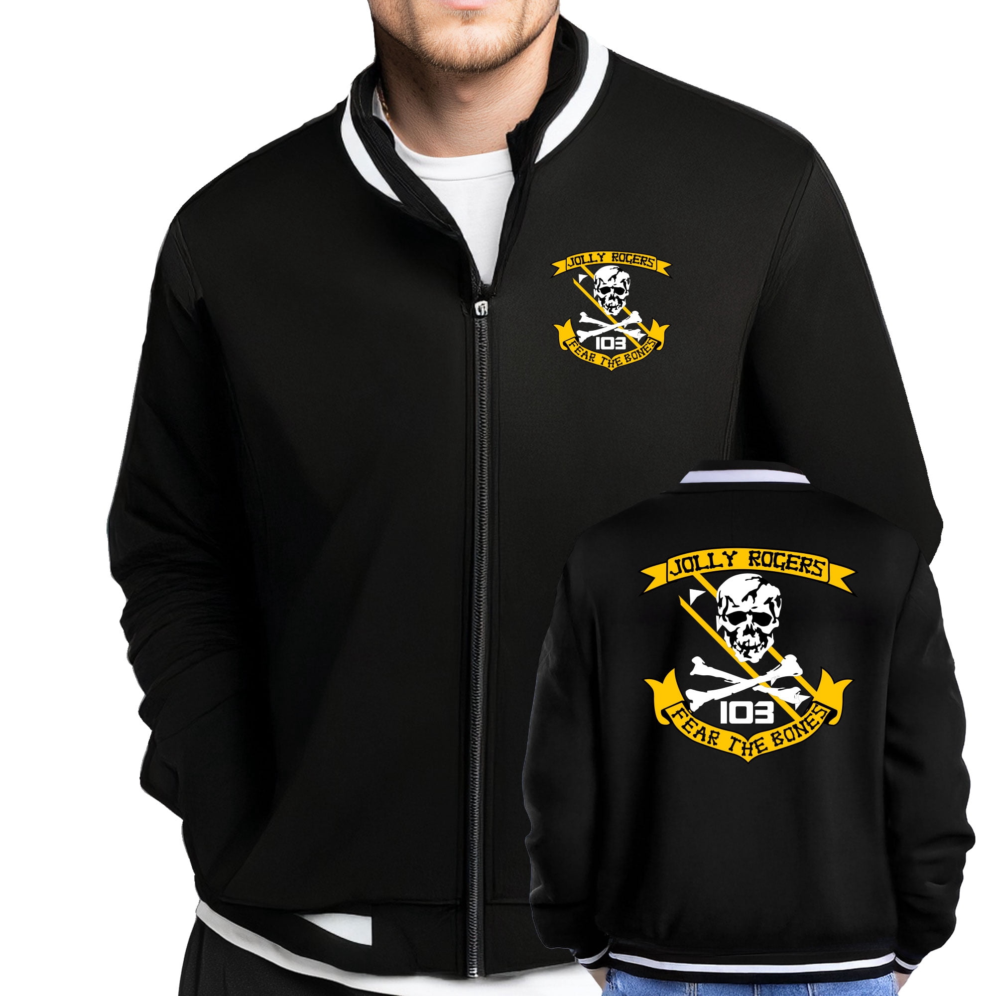 Jolly Rogers VF-103 Fear The Bones Holloway V-Street Full-Zip Jacket ...