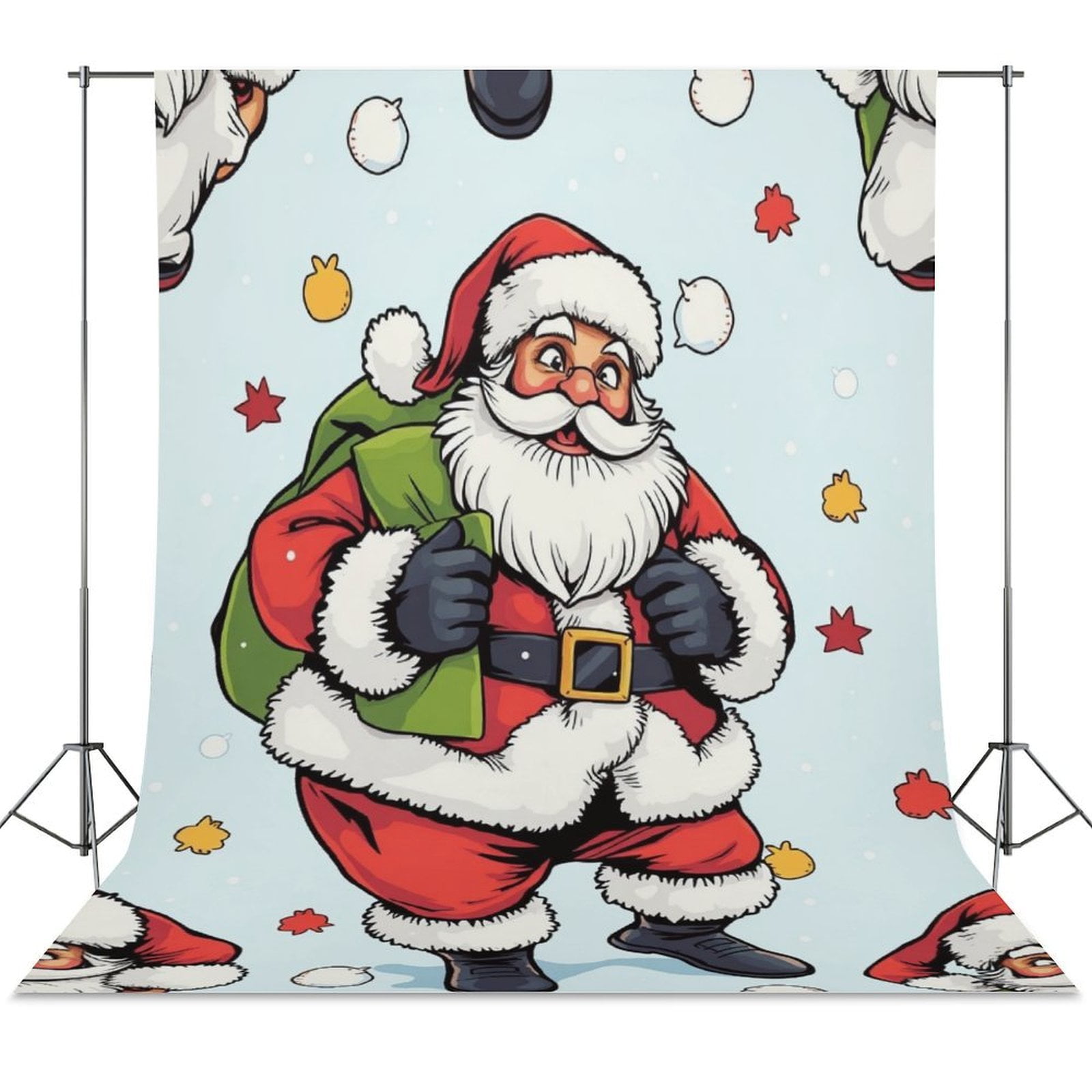 Jolly Santa Claus Photography Backdrops Adult Photostudio Props Decors ...