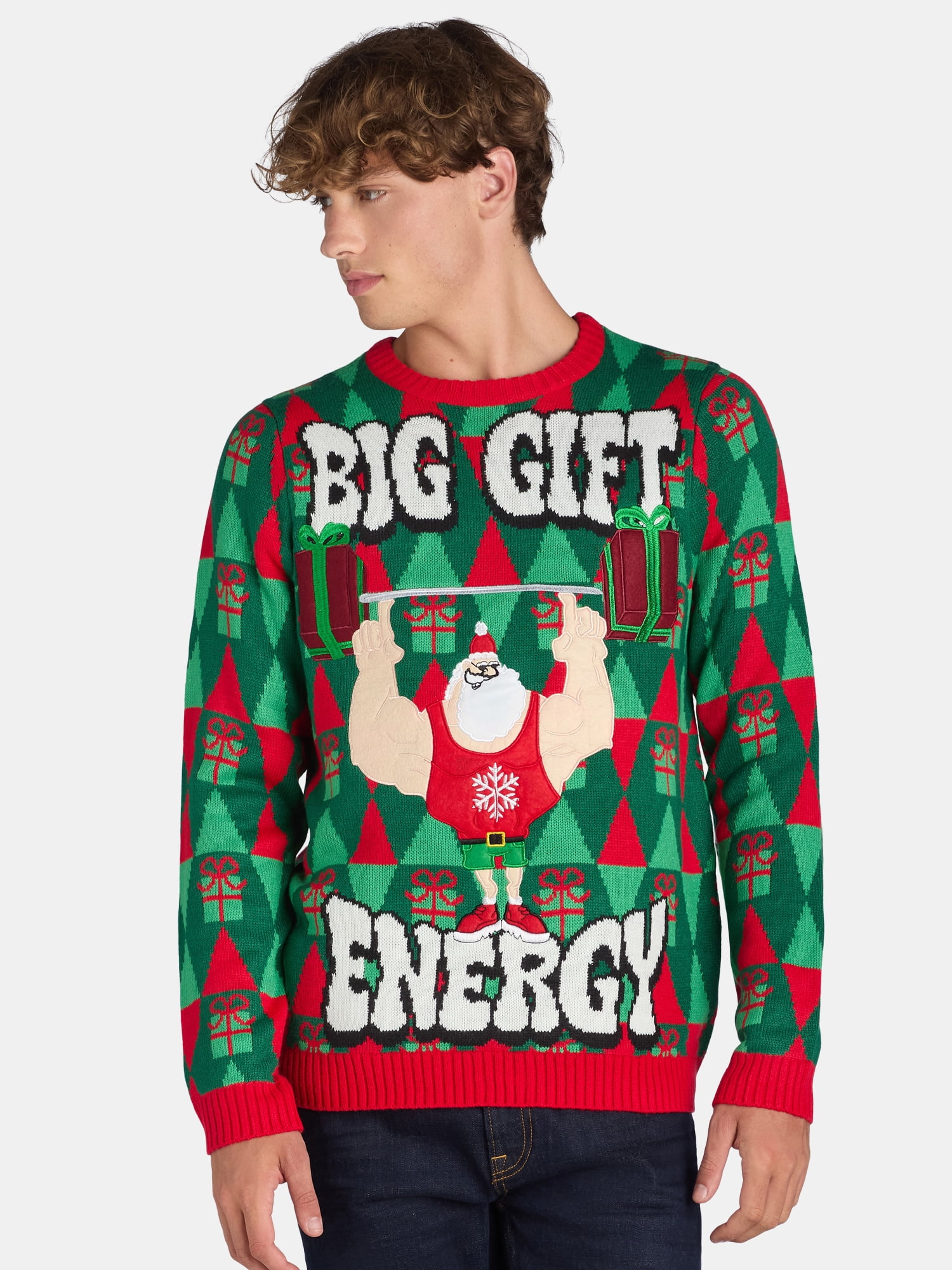 Jolly Sweaters Ugly Christmas Sweater - Sizes S-3XL - Walmart.com