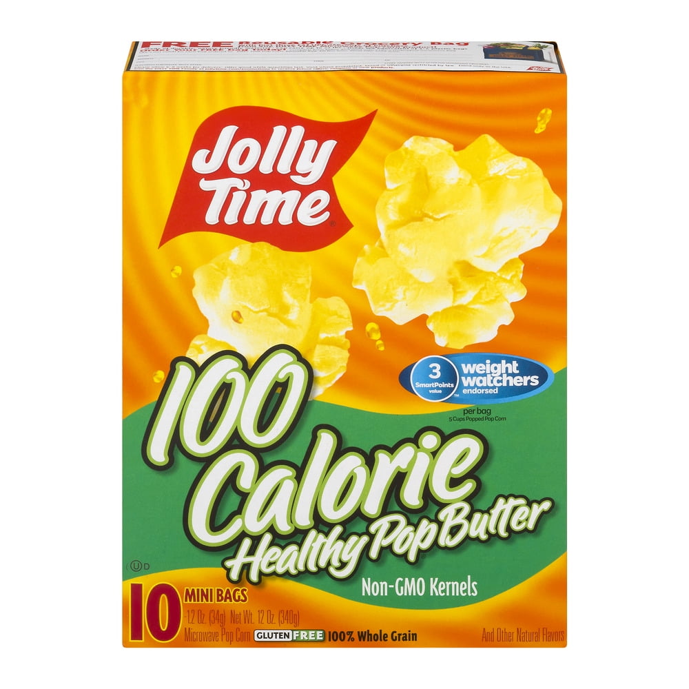 Jolly Time Mini Flavored Healthy Pop Butter Microwave Popcorn, 100 ...