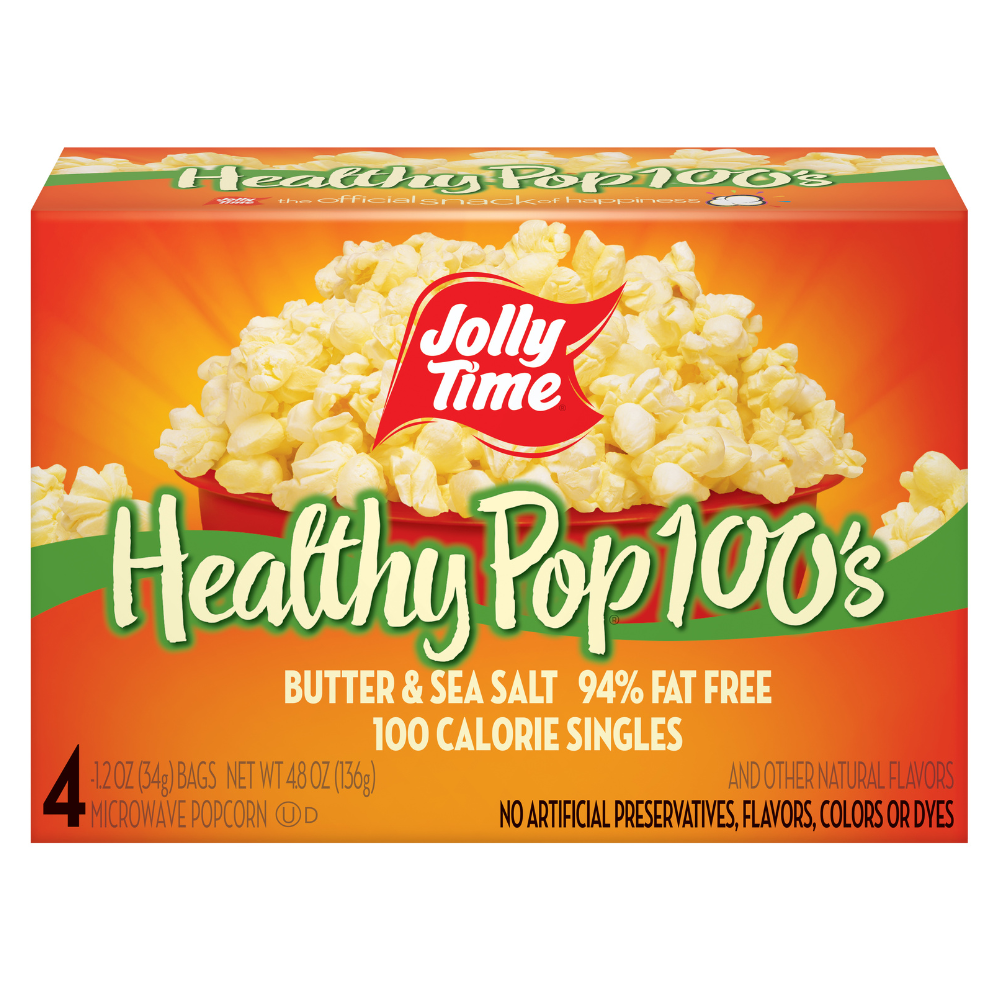 Jolly Time 100 Calorie Healthy Pop Kettle Corn Microwave Popcorn 1.2 oz ...