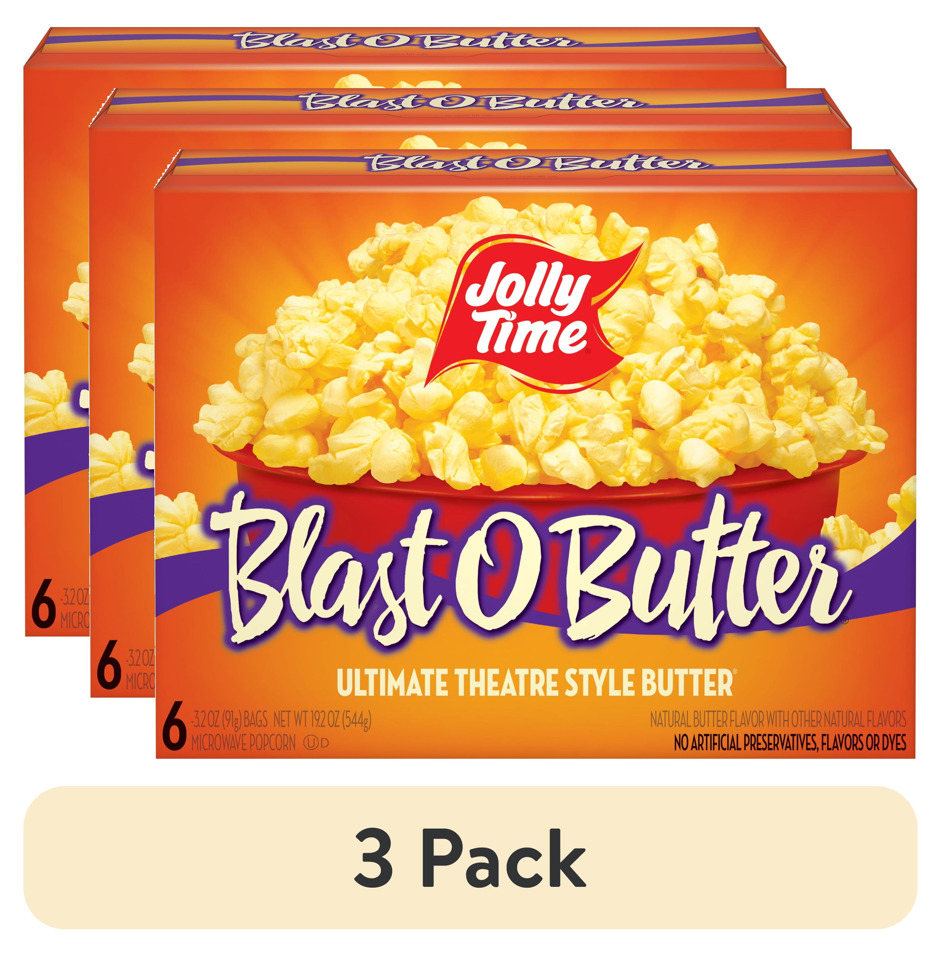(3 pack) Jolly Time Blast O Butter Ultimate Theatre Style Microwave ...