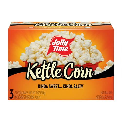 Jolly Time Kettlemania Popcorn, 3 Oz, 3 Ct - Pack of 2 - Walmart.com