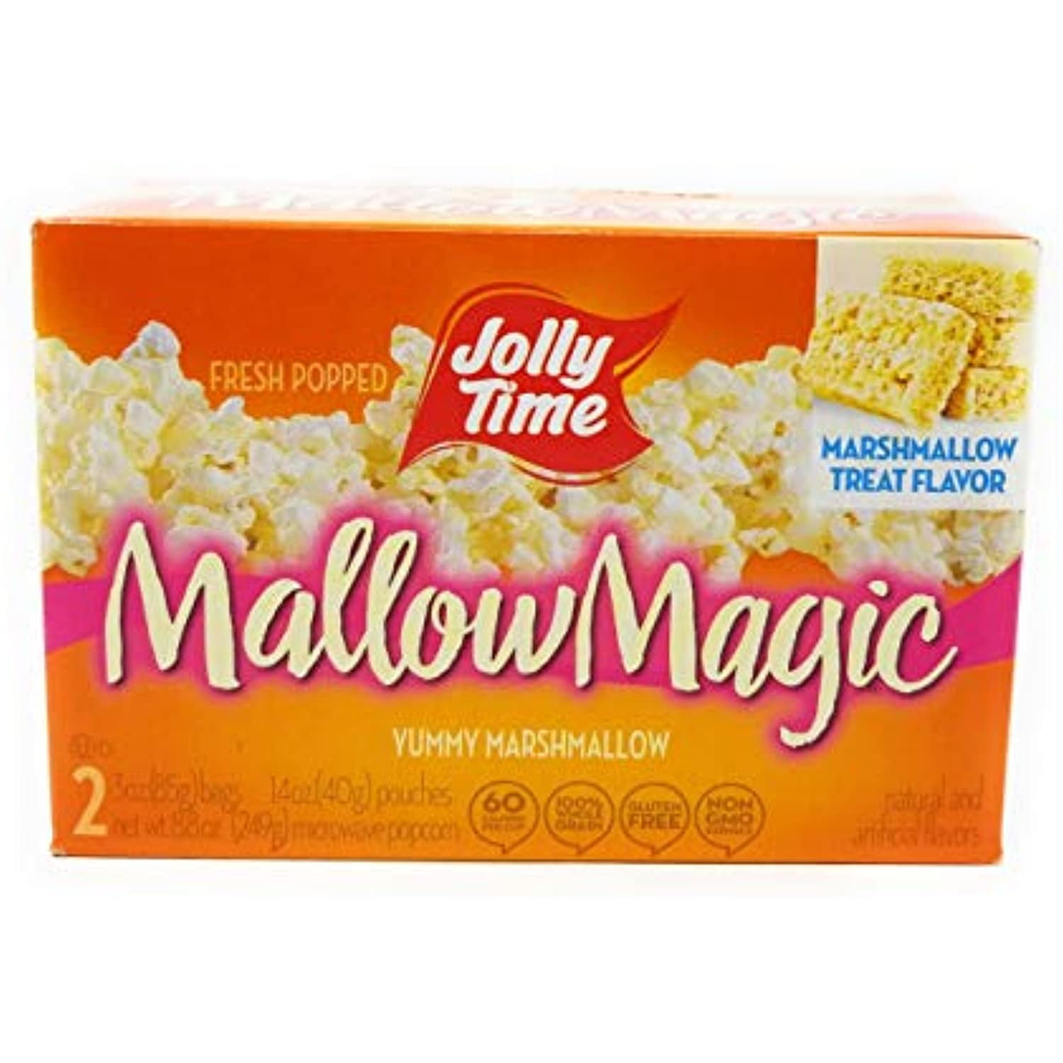 Jolly Time Mallow Magic Marshmallow Flavor Microwave Popcorn, 2 - Count ...