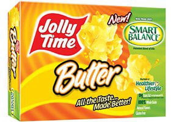 Jolly Time Microwave Popcorn Butter (Pack of 4) - Walmart.com