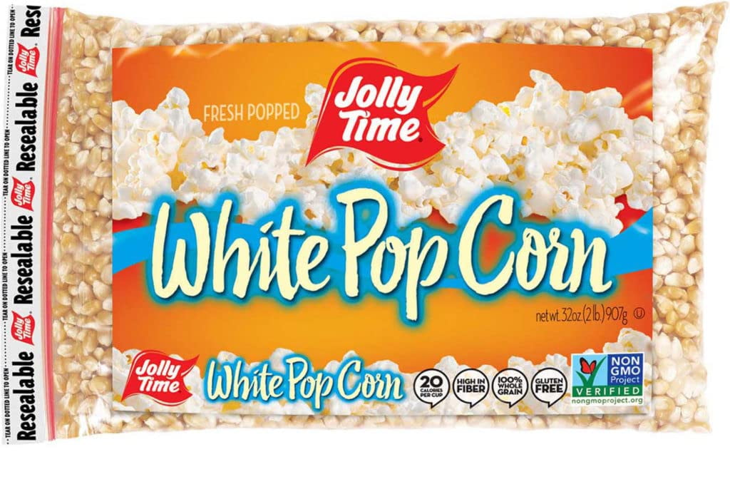Jolly Time Unpopped Popcorn VTF5 Kernels, Gourmet Popping Corn for Air ...