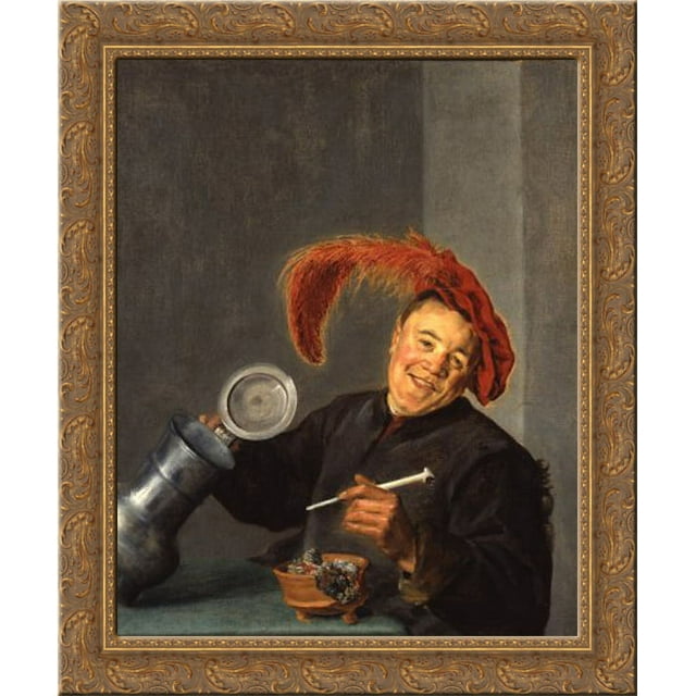 Jolly Toper 24x20 Gold Ornate Wood Framed Canvas Art by Judith Leyster ...