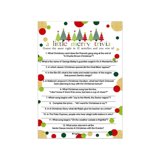 Paper Clever Party Jolly Trees Christmas Trivia Game Cards v4 - Holiday ...