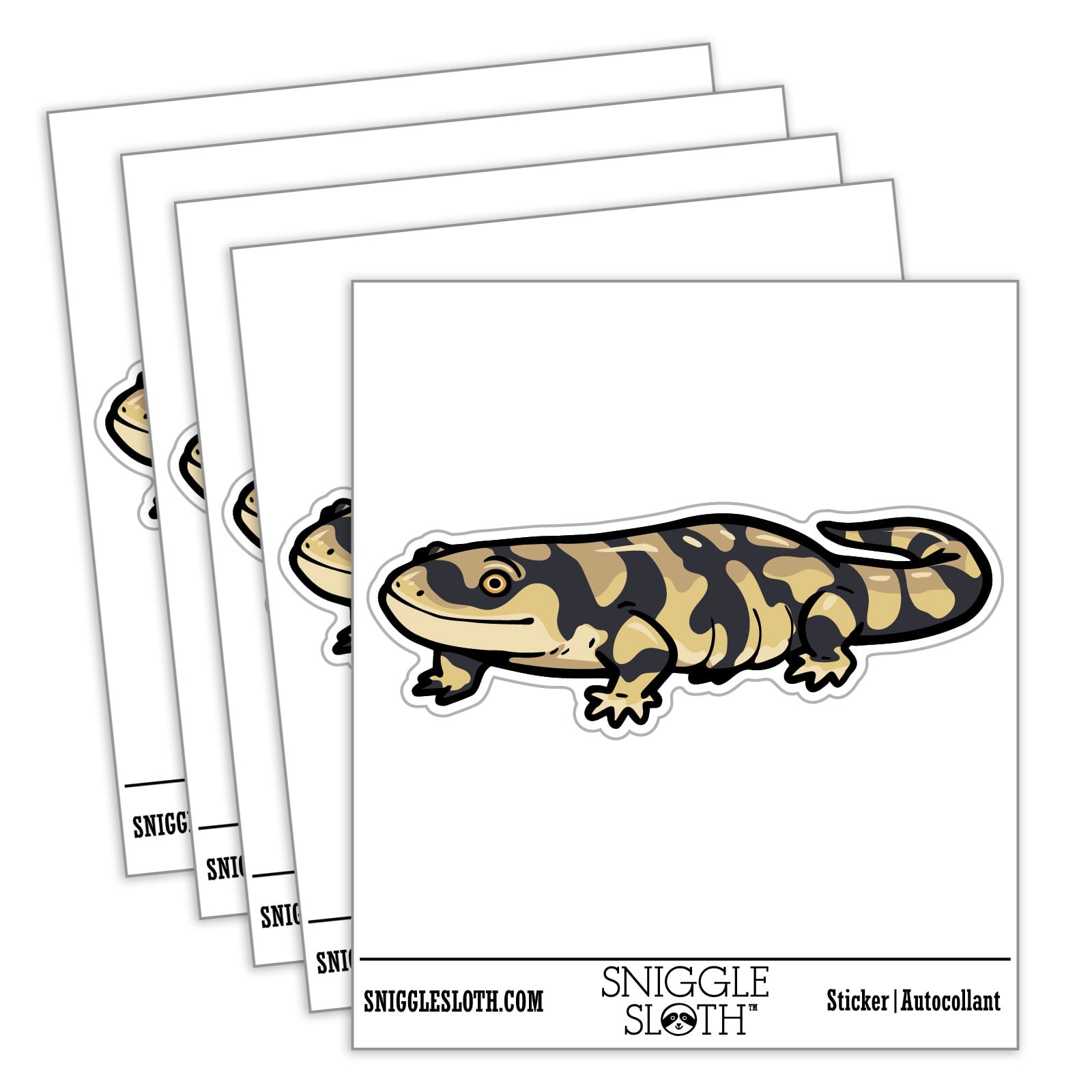 Jolly Western Tiger Salamander Amphibian Car Window Bumper Water Bottle ...