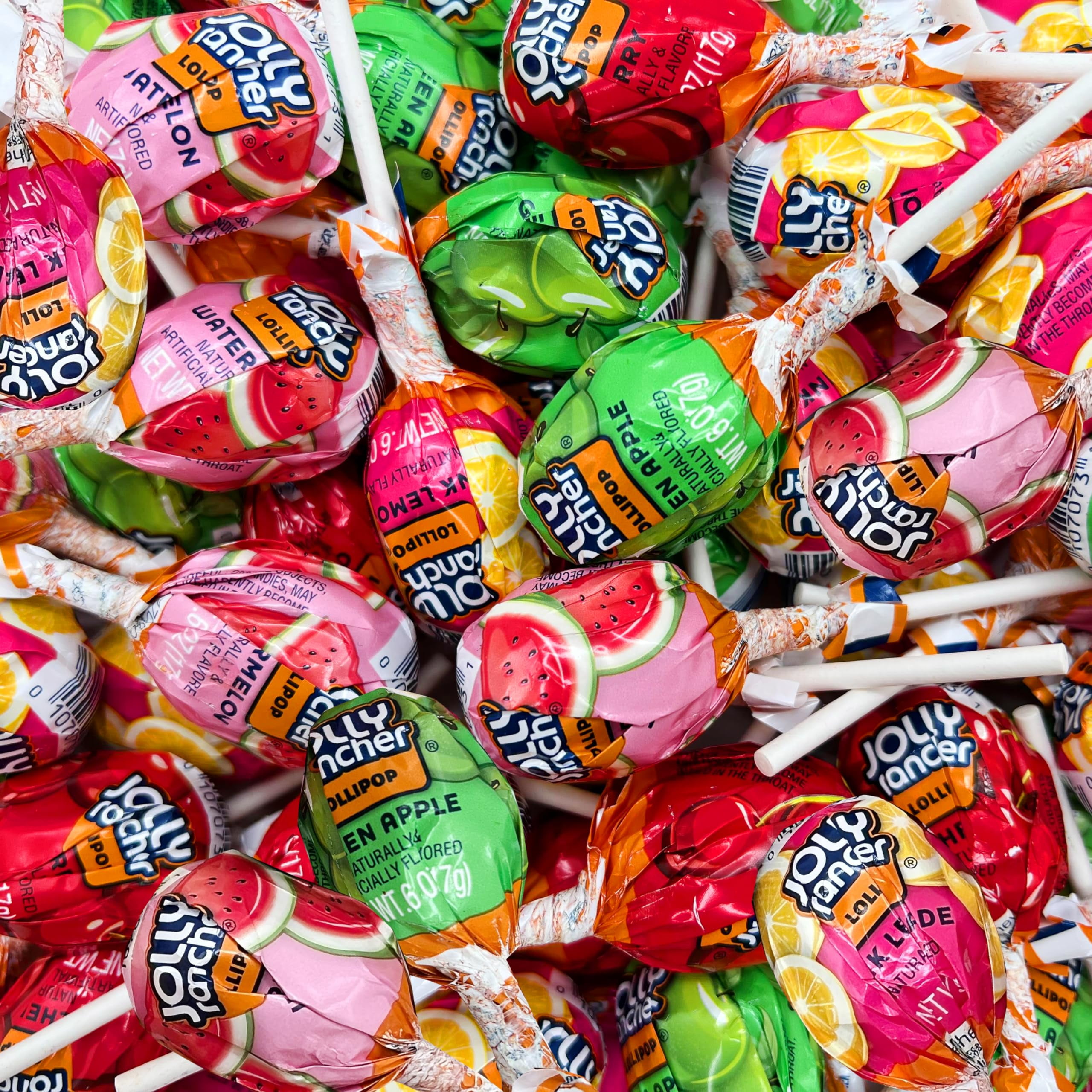 JollyRancher Lollipops Hard Candy, Original Flavors Pops, Bulk Pack 2 ...