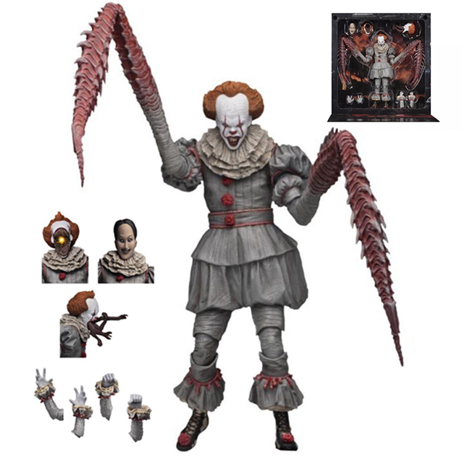 Jollyzo 2019 It：Chapter Two Pennywise Ultimate Action Figure - 7" Scale ...