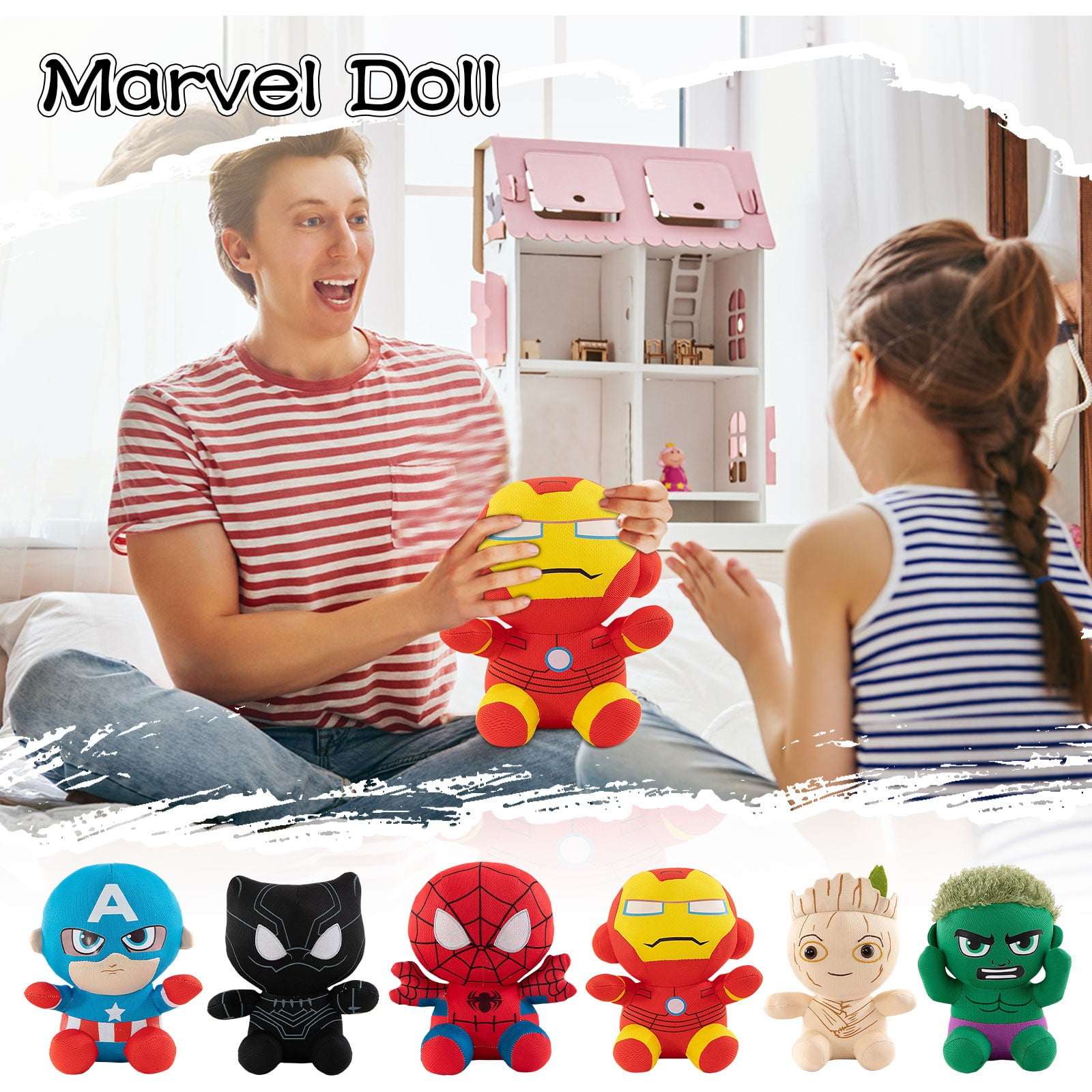 Jollyzo 8.6 inch The Avengers - Black Panther Stuffed Animal Plushies ...