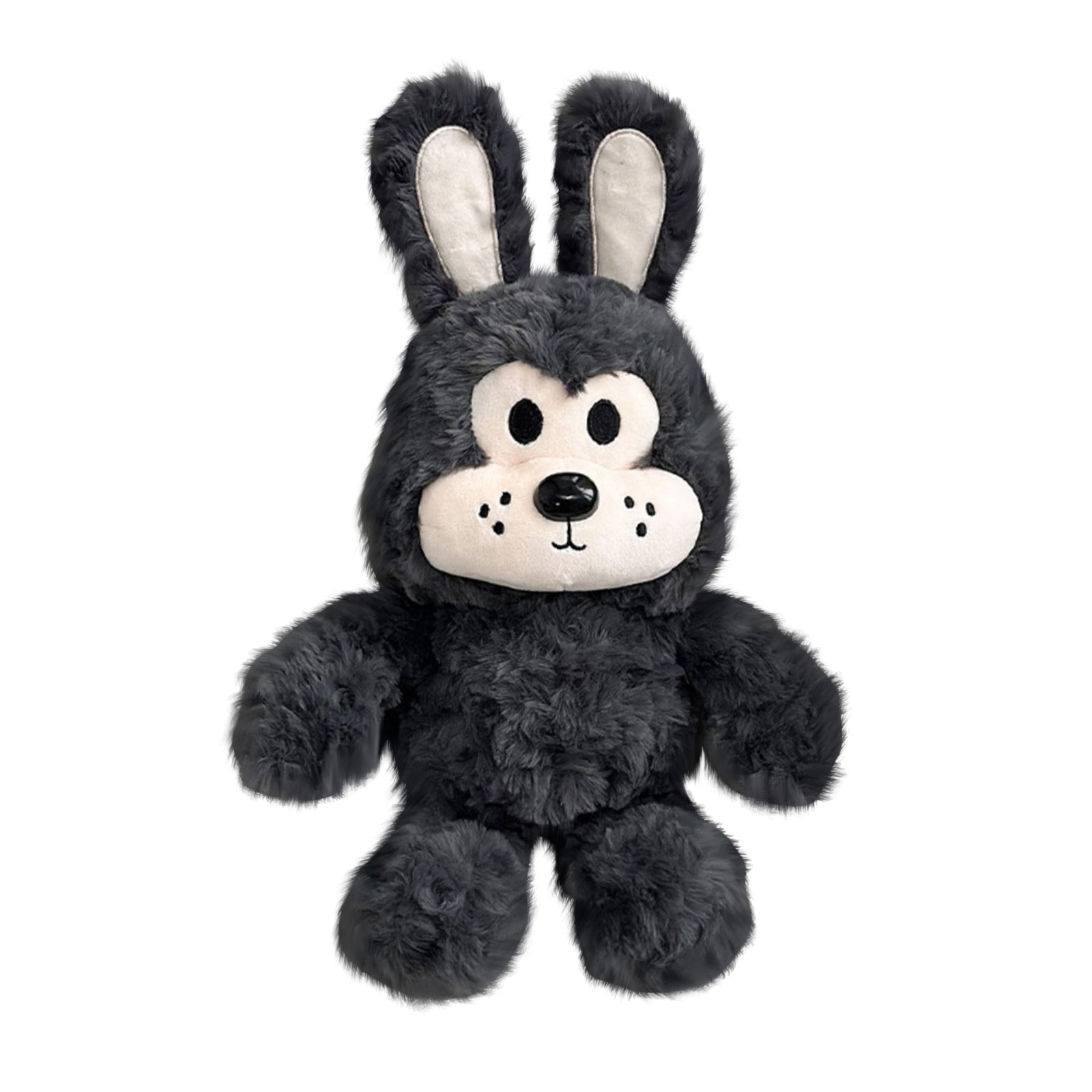Jollyzo 9" Adorable Black Bunny Plush Toy, Soft and Cuddly Rabbit ...