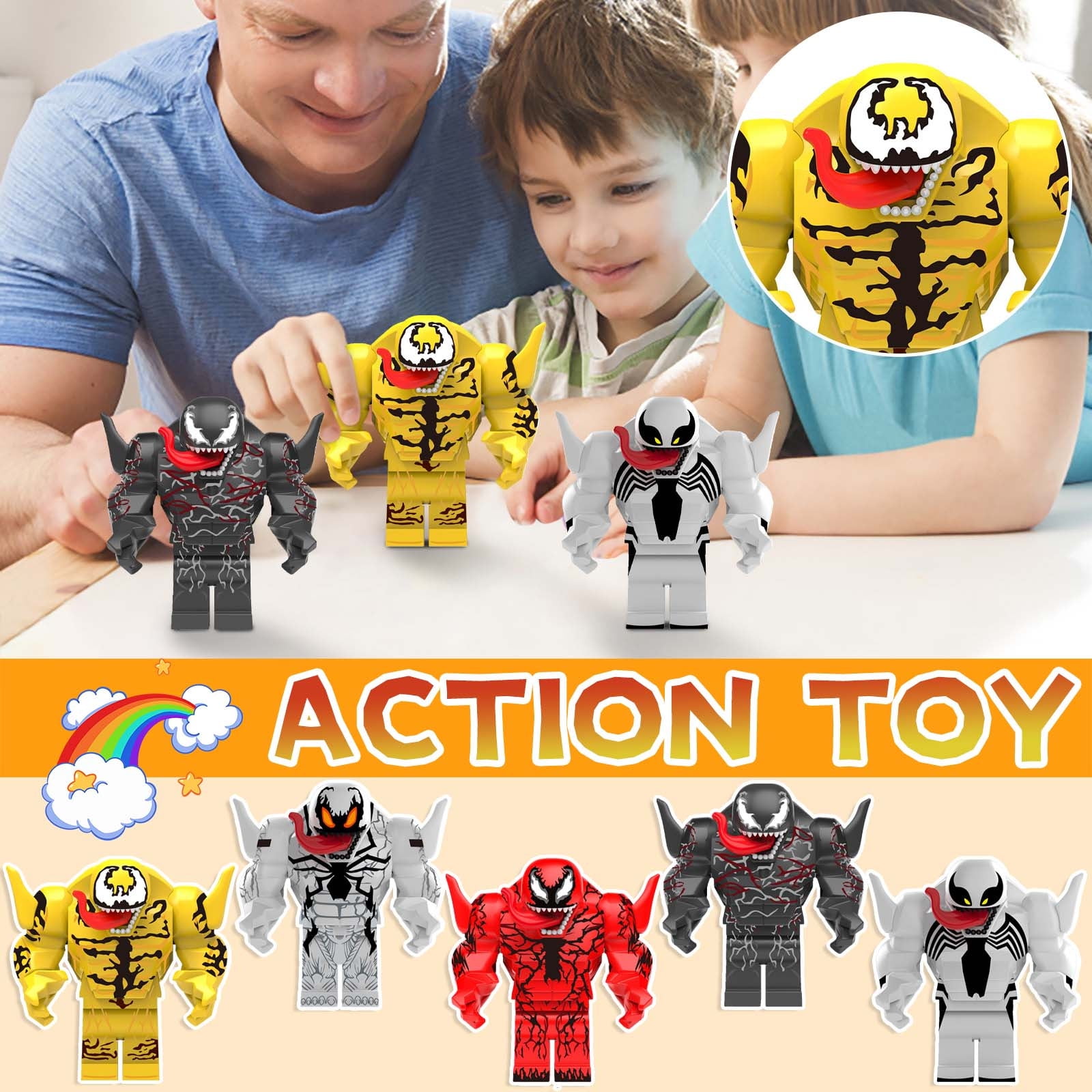 Jollyzo Anti Hero - Venom Building Block Toys, Building Block Figurine ...