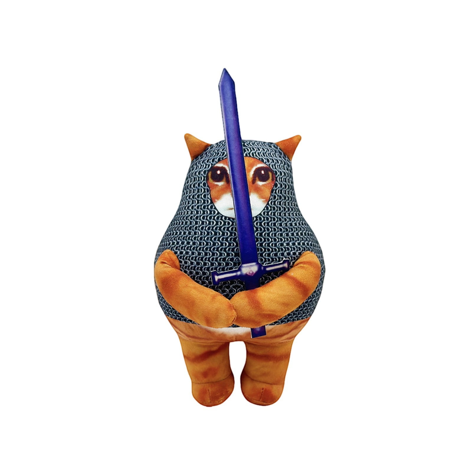 Jollyzo Knight Cat Plush Toy with Sword, 11.8-Inch Soft Stuffed Animal ...