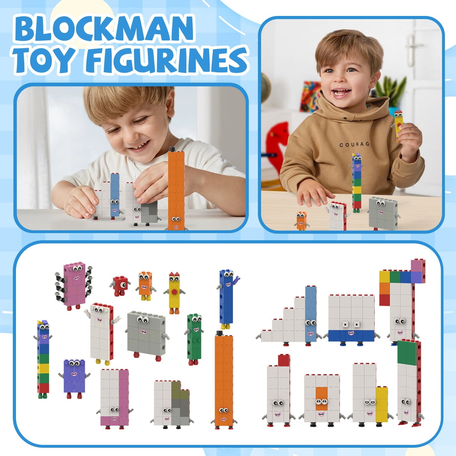 Jollyzo Numberblocks Friends 18-20 Action Figure Set - Collectibles ...