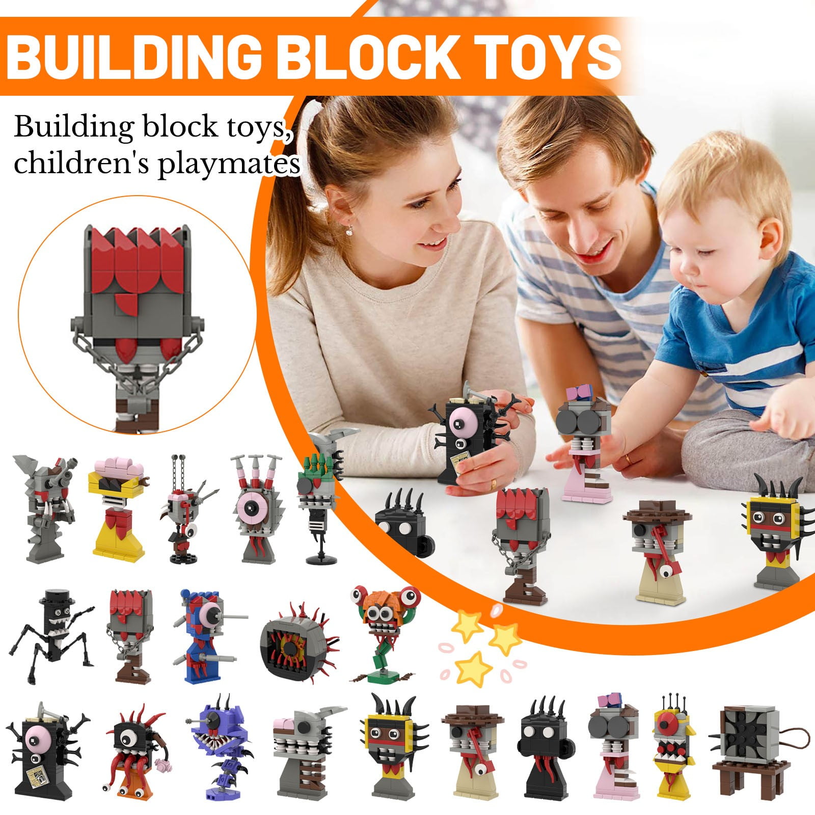 Jollyzo Sprunki Game Building Blocks Set, Sprunki Character Model ...