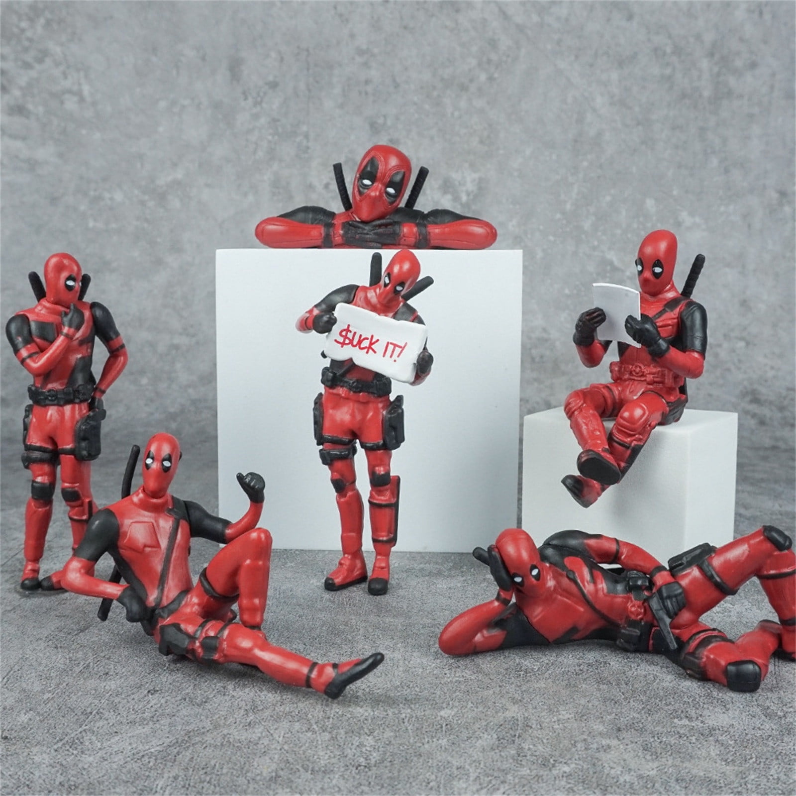 Jollyzo Superhero Deadpool Action Figure PVC Model Toys, Unique ...