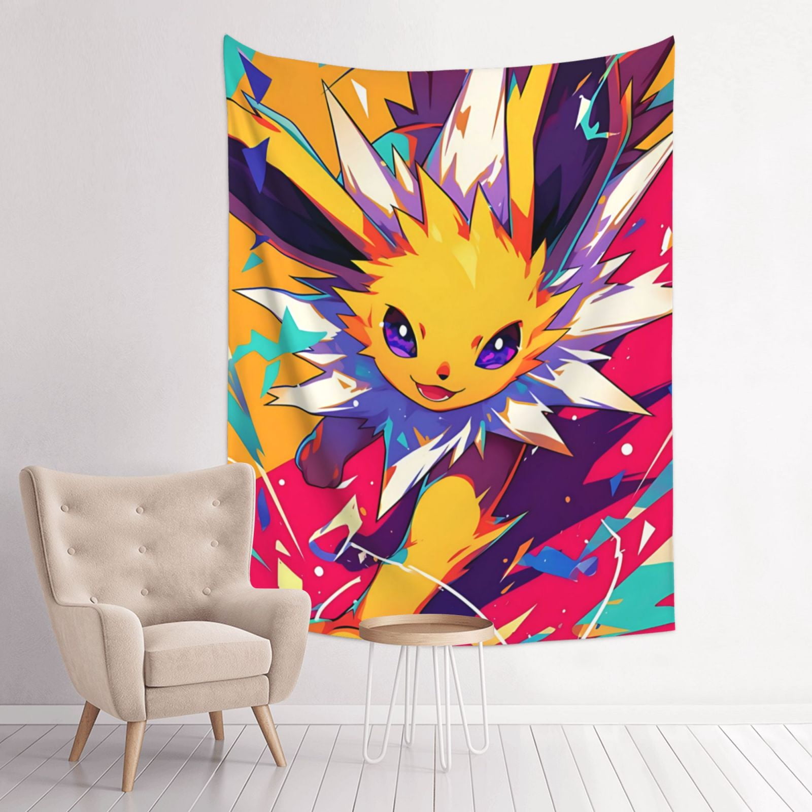 Jolteon Anime 3d Pattern Tapestry Indian Dorm Decor For Living Room ...