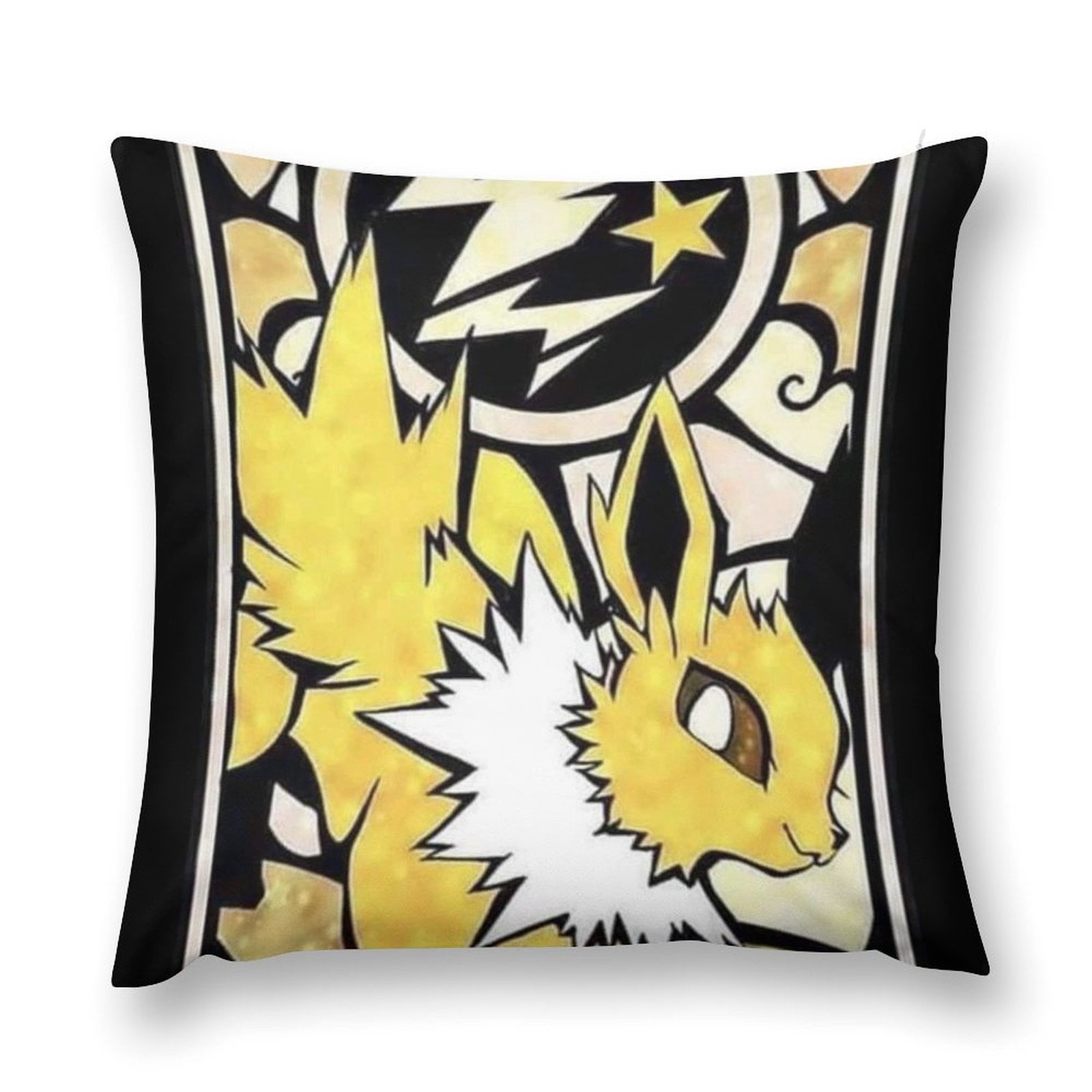 Jolteon Pillowcase Cartoon Anime for Living Room Bedroom Office 24 "x24 ...