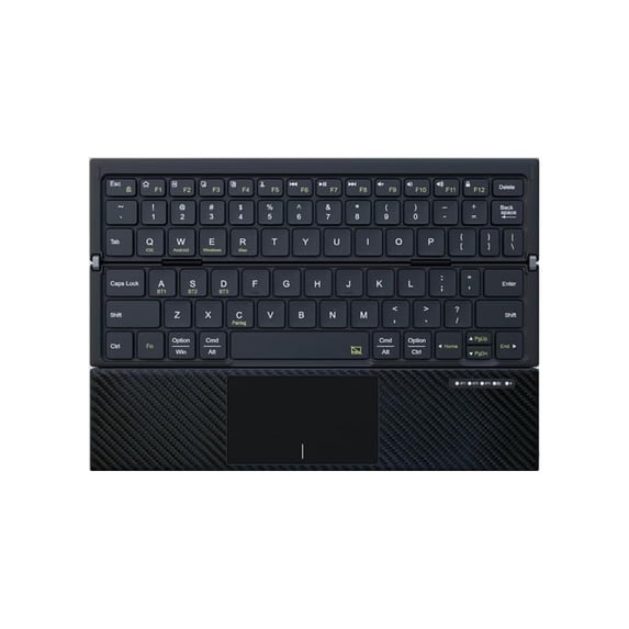 Jomaa Tri-Folding Keyboard with Touchpad Rechargeable Foldable Wireless ...