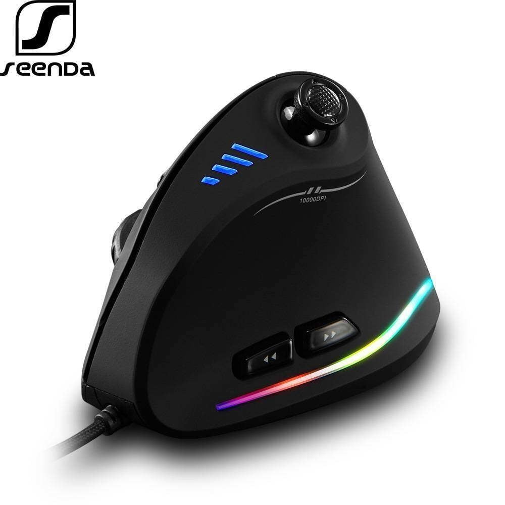 Jomaa Vertical Gaming Mouse Wired RGB Ergonomic Mouse USB Joystick ...