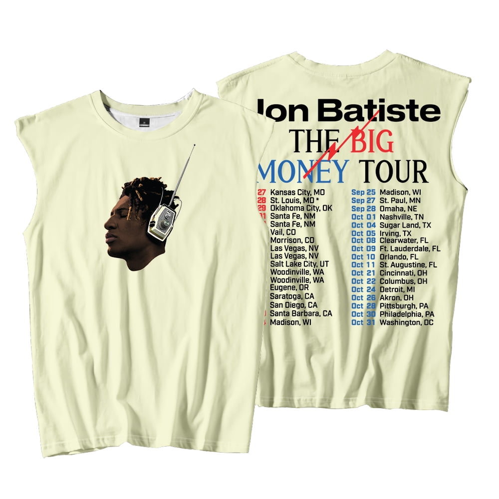 Jon Batiste The Big Money Tour 2025 Tank Tops Unisex Sleeveless Vest ...