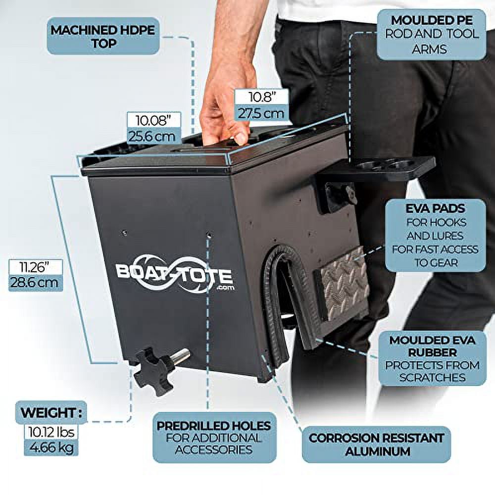 Jon Boat Rod Holder and Storage Organizer - John Boat Accessories for ...