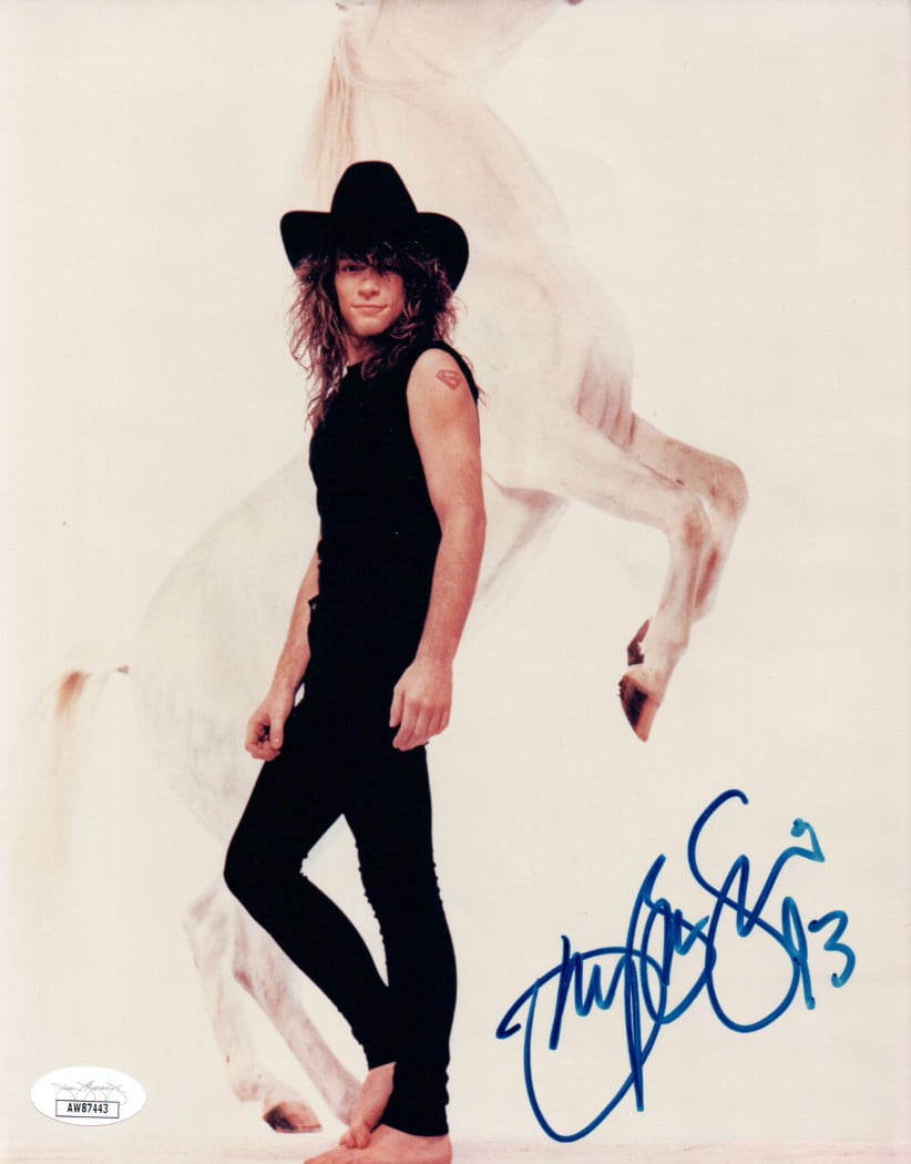 Jon Bon Jovi Signed Autographed 8X10 Photo Pose with Horse JSA AW87443 ...