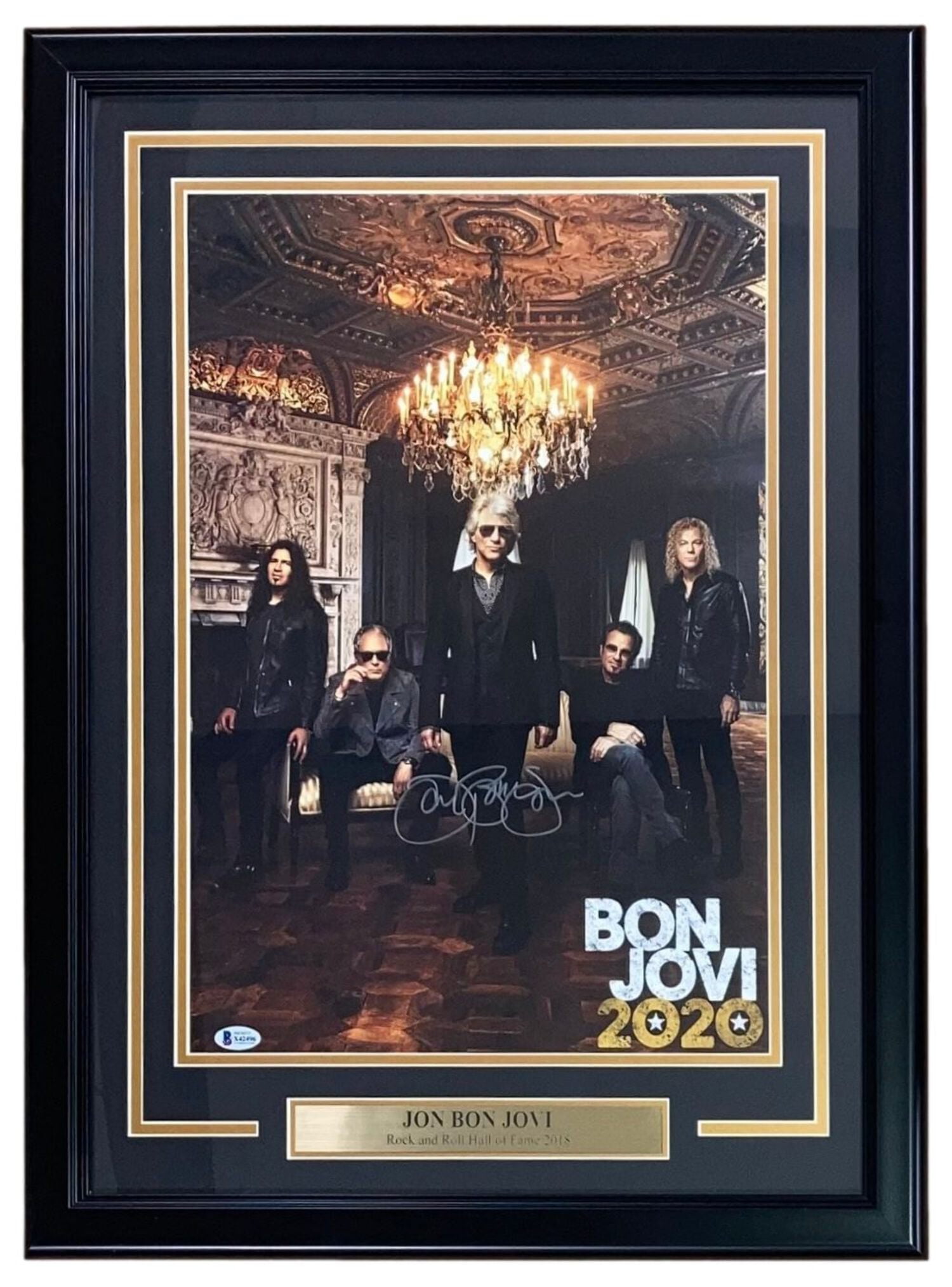 Jon Bon Jovi Signed Framed 11x17 Bon Jovi 2020 Tour Poster Photo BAS ...