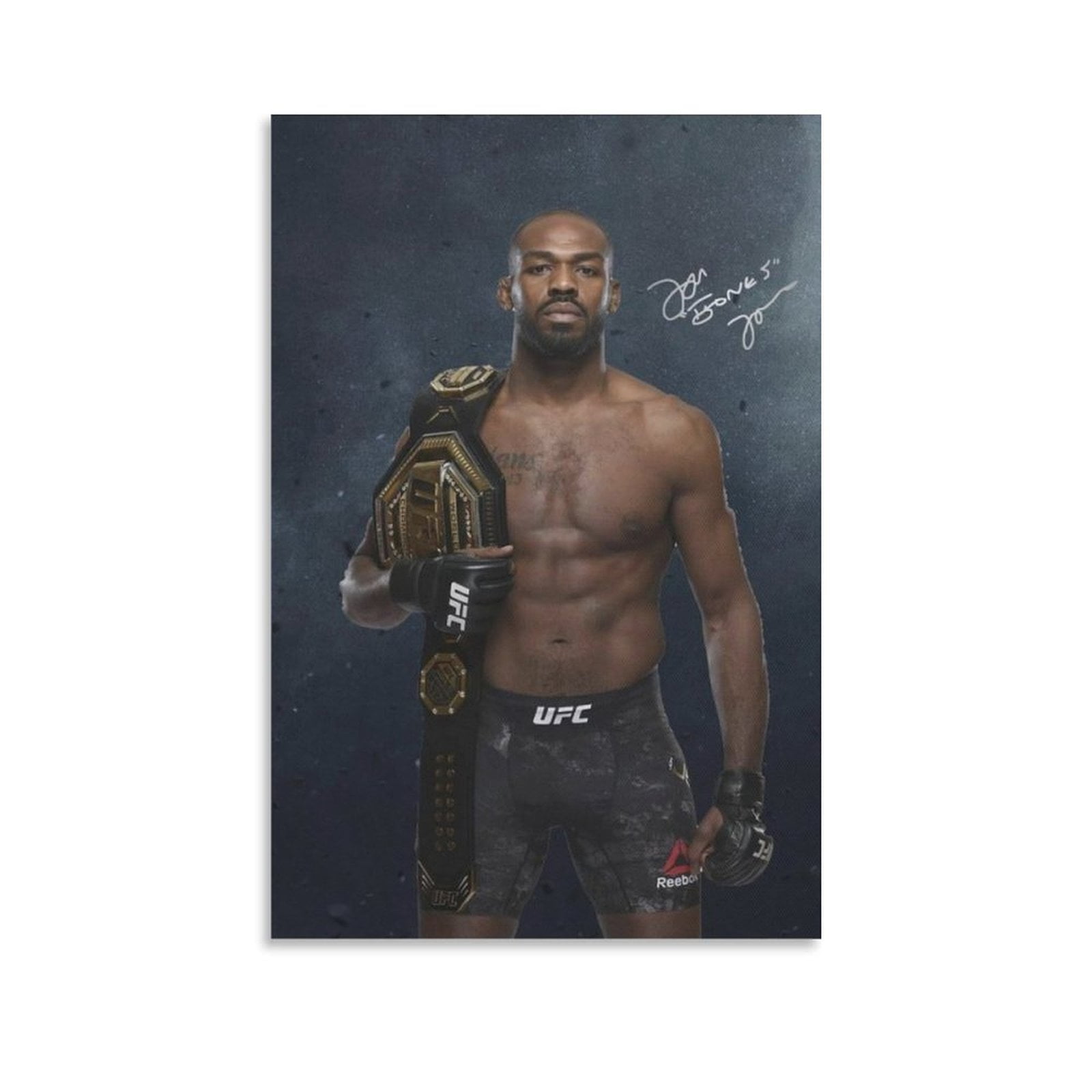 Jon Jones Canvas Poster Bedroom Decor Office Room Decor. Art Poster ...
