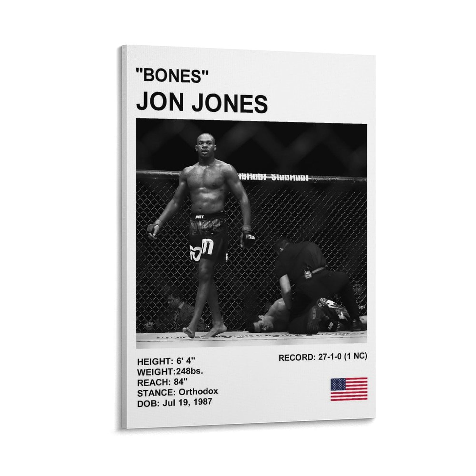 Jon Jones Poster 'Bones'Mixed Martial Arts Sports Posters (61) Painting ...