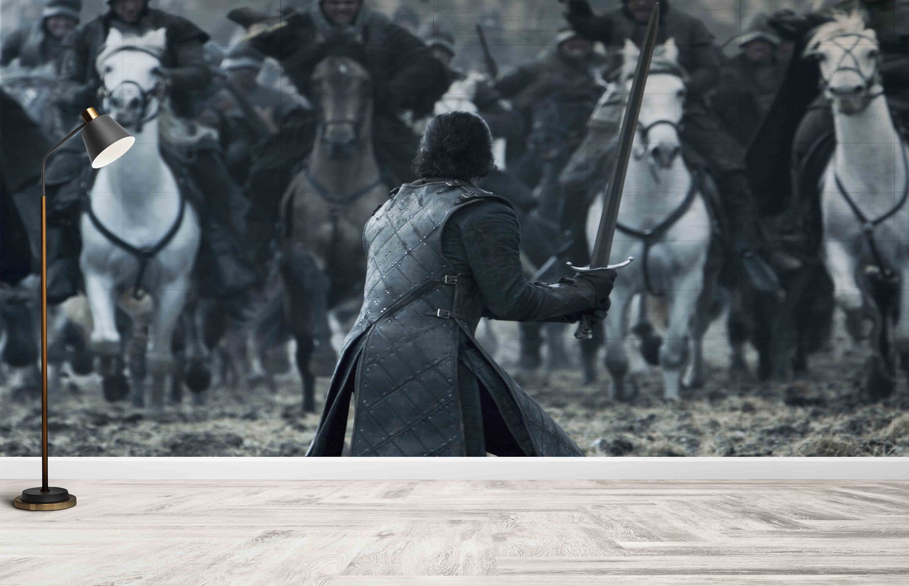 Jon Snow Game of Thrones, Paper Wall Art, 3D Wallpaper, Modern ...