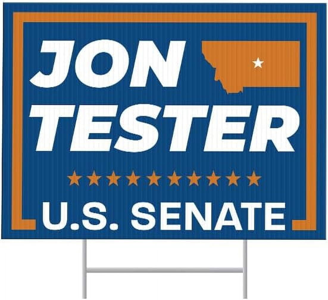Jon Tester For Senate Yard Sign | Jon Tester Sign | Tester For US ...