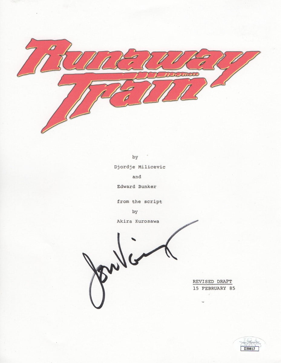 Jon Voight Signed Autograph 8.5X11 Photo Runaway Train Script Cover JSA ...