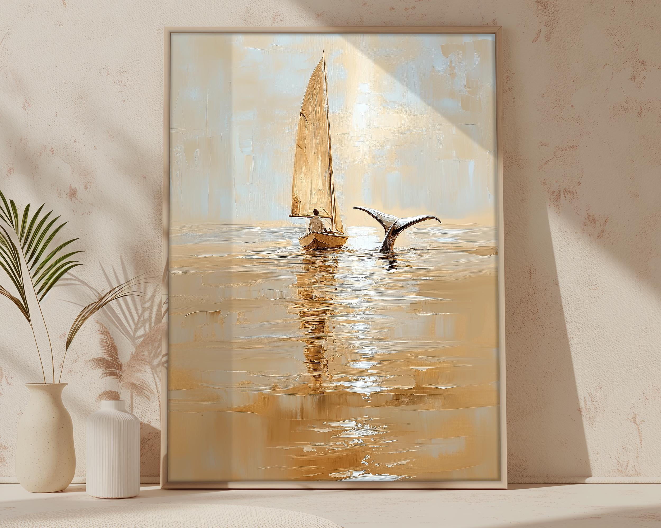 Jonah And The Big Fish Wall Art , Jesus Wall Art, Jesus Art, Bible ...