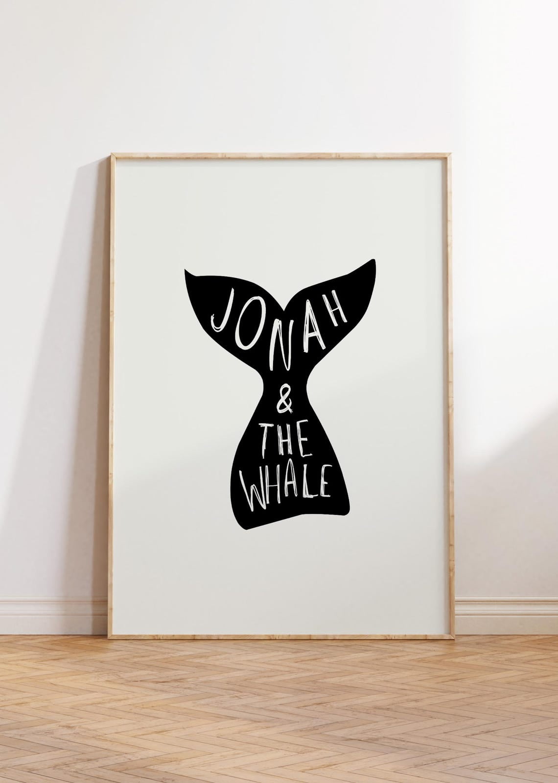 Jonah And The Whale Art Print Minimalist Bible Poster Sunday School ...