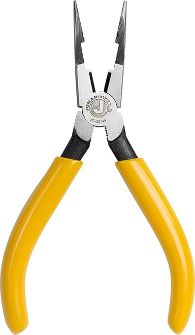 Jonard JIC-22148 Combo Crimper Long Nose Plier with Yellow Plastic ...