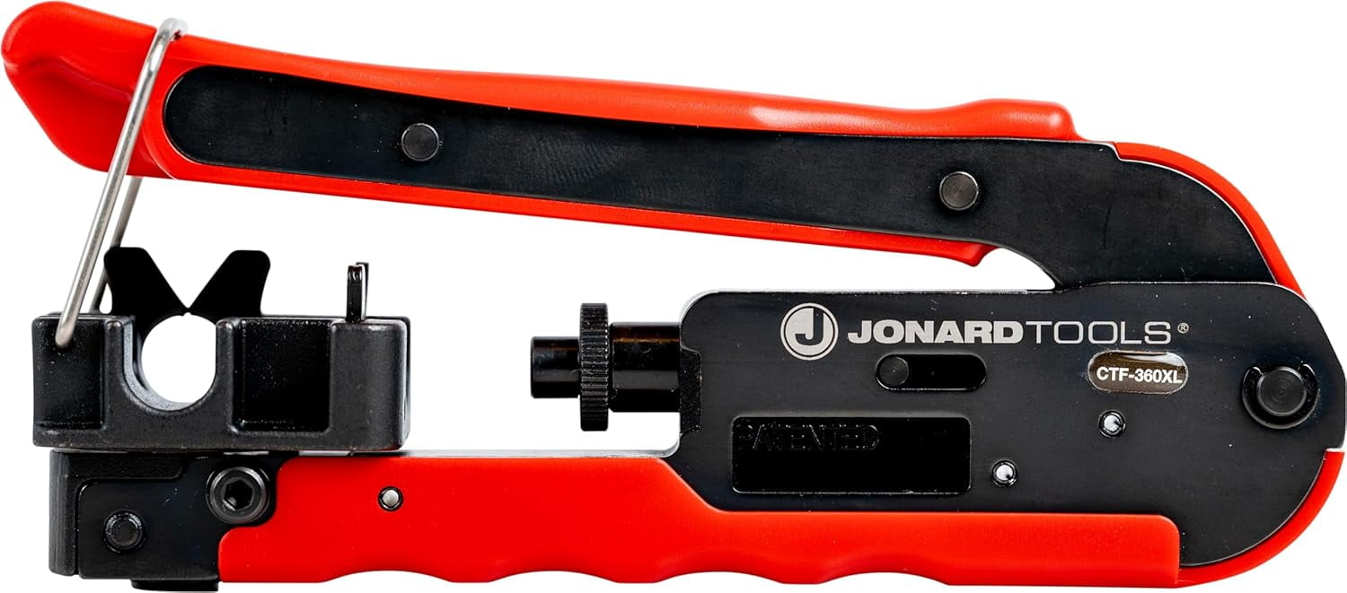 Jonard Tools CTF-360XL 360° Compression Tool for Long RG6, & RG11 Style ...