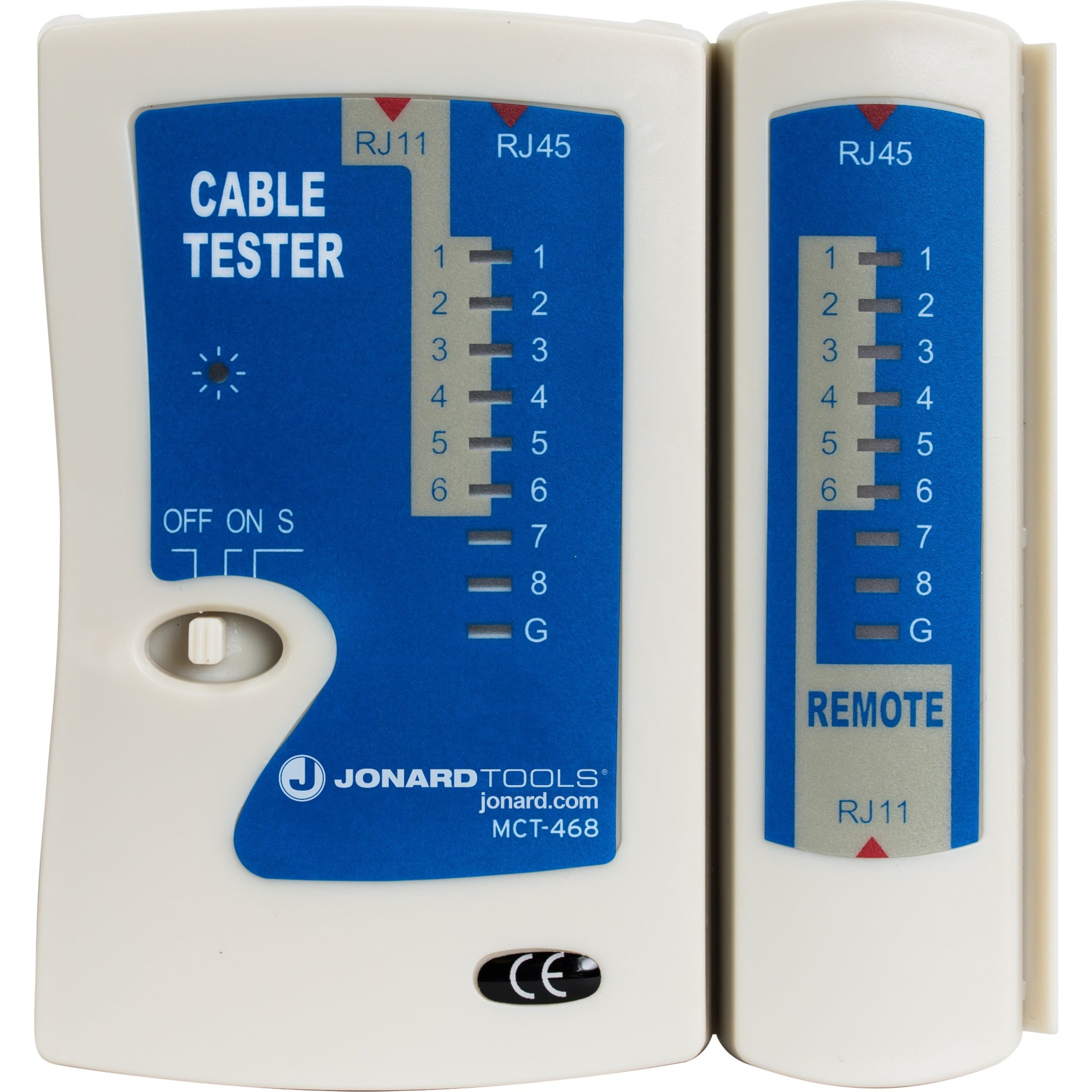 Jonard Tools MCT-468 Modular Cable Tester for RJ45, RJ12, and RJ11 ...