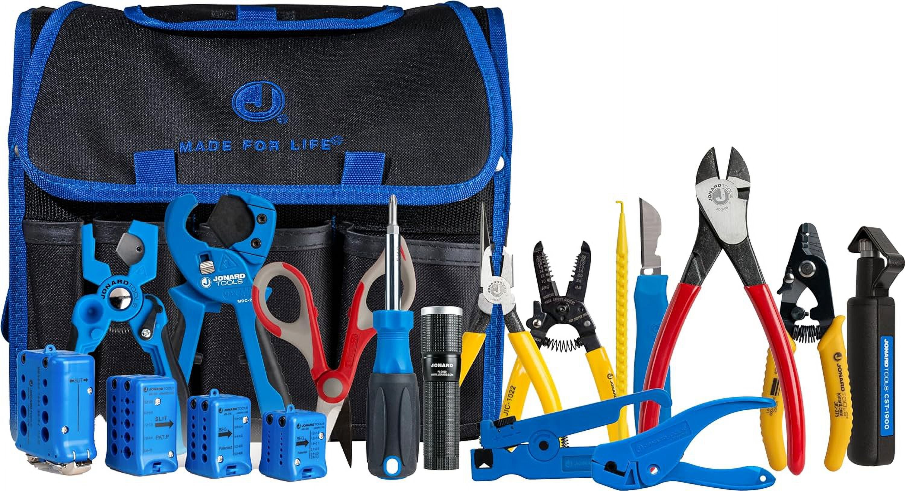 Jonard Tools TK-179 - Advanced Fiber Prep Kit for Slitting, Ringing ...