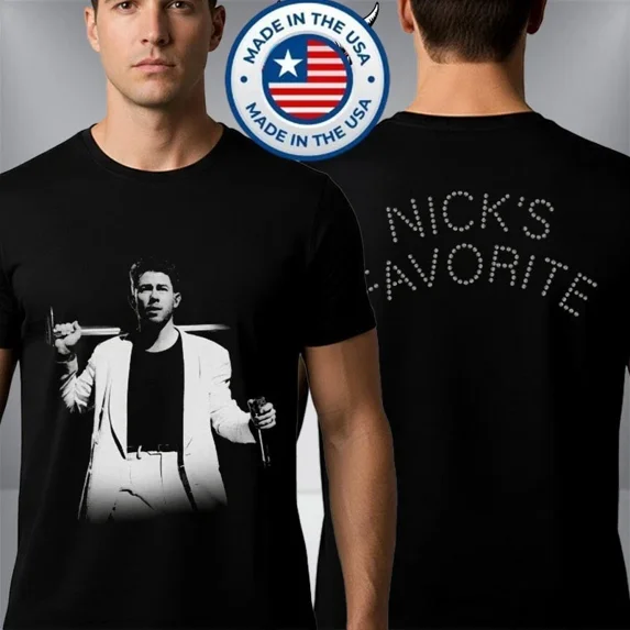 Jonas Bro.thers Nick's Favorite 2025 Double Sided Unisex Tour tee ...