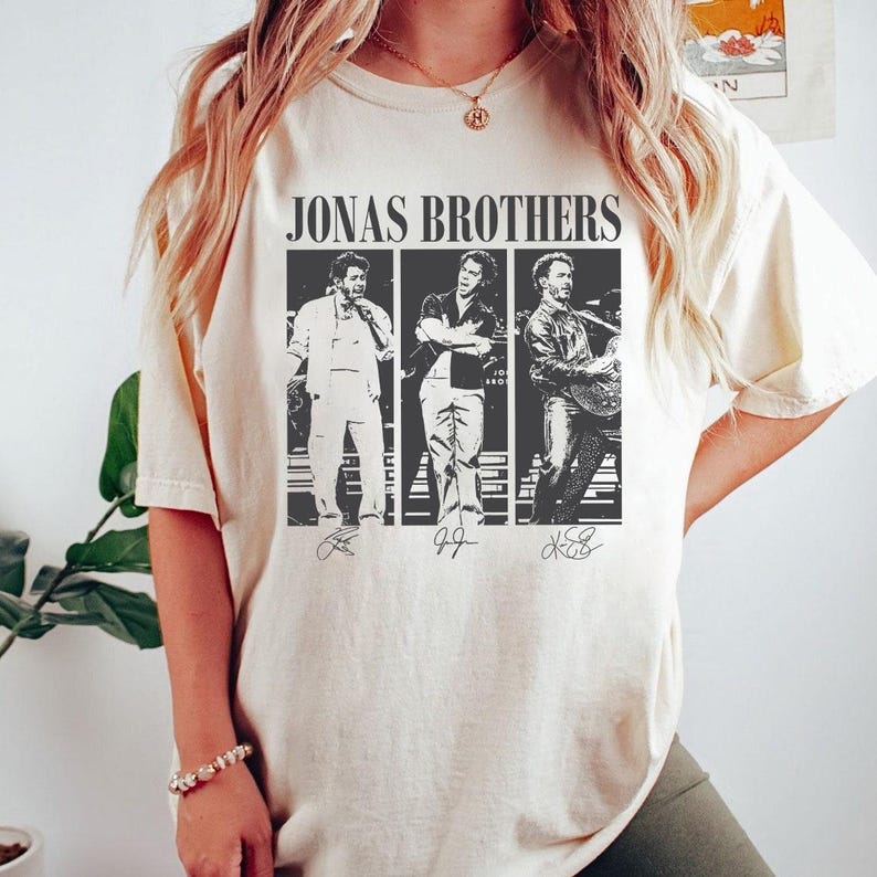 Jonas Bros 20th Anniversary Tour 2025 Shirt, Retro Jonas Brothers Tour ...