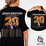 Jonas Brothers 20th Anniversary Tour 2025 T-Shirt | Vintage Jonas ...