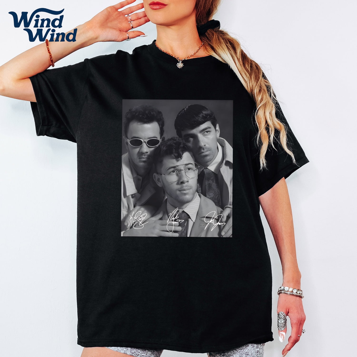 Jonas Brothers Signed Portrait T-Shirt, JONASCON EXCLUSIVE, Jonas ...
