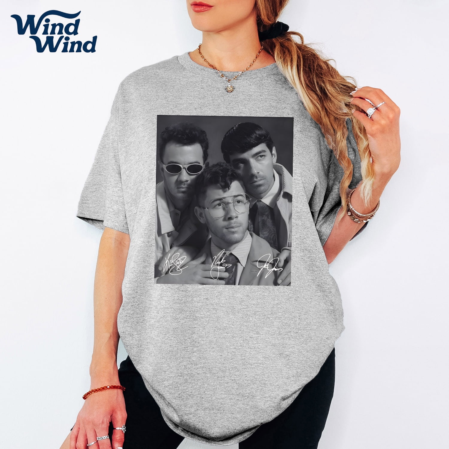 Jonas Brothers Signed Portrait T-Shirt, JONASCON EXCLUSIVE, Jonas ...
