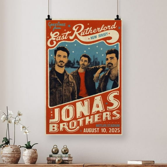 Jonas Brothers Tour East Rutherford, NJ Aug 10 2025 Size 24''x36 ...