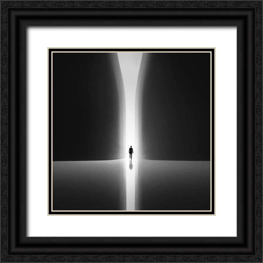 Jonas, Nadav 12x12 Black Ornate Wood Framed with Double Matting Museum ...