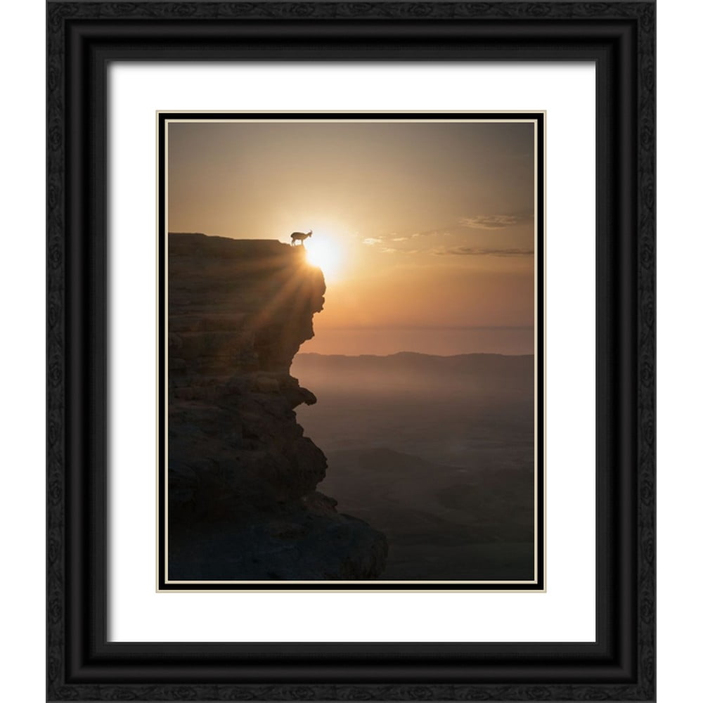 Jonas, Nadav 12x14 Black Ornate Wood Framed with Double Matting Museum ...